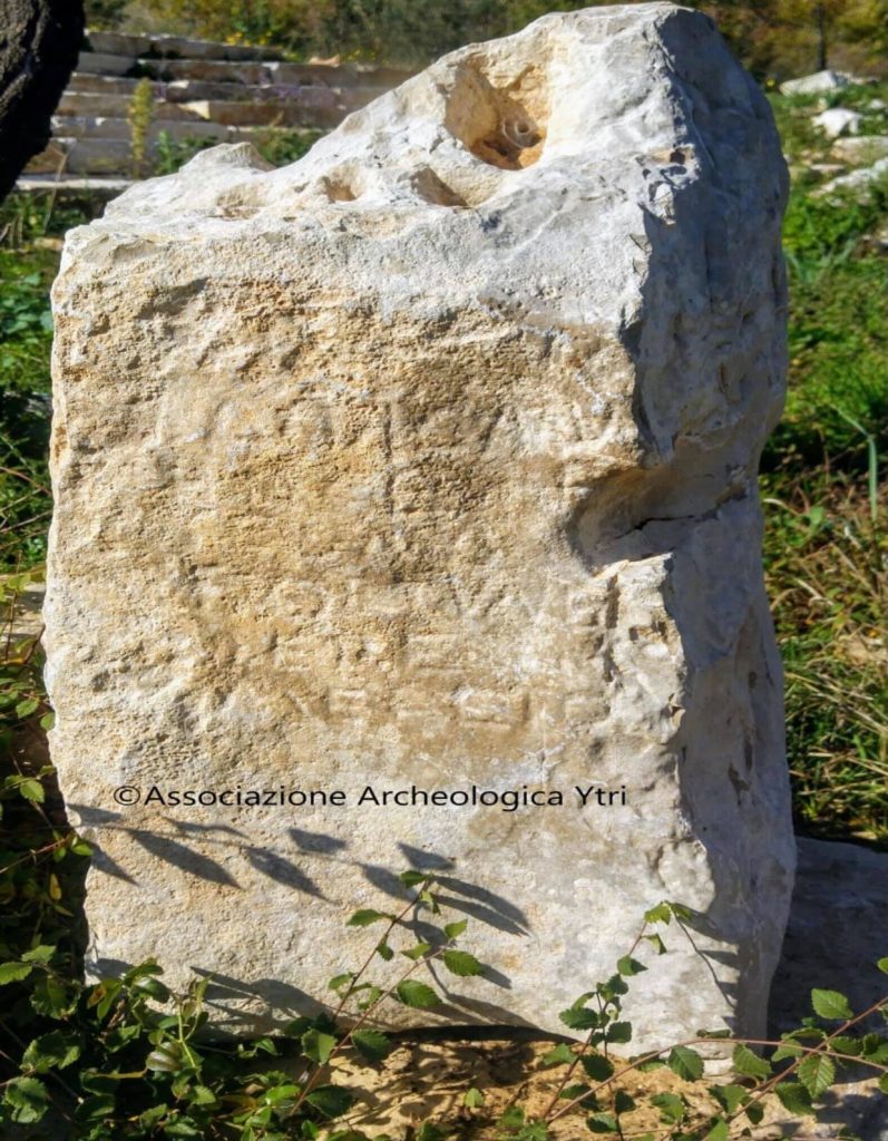 SCOPERTA A ITRI NEL SANTUARIO PAGANO: RINVENUTO UN CIPPO DEDICATO ALLE ...
