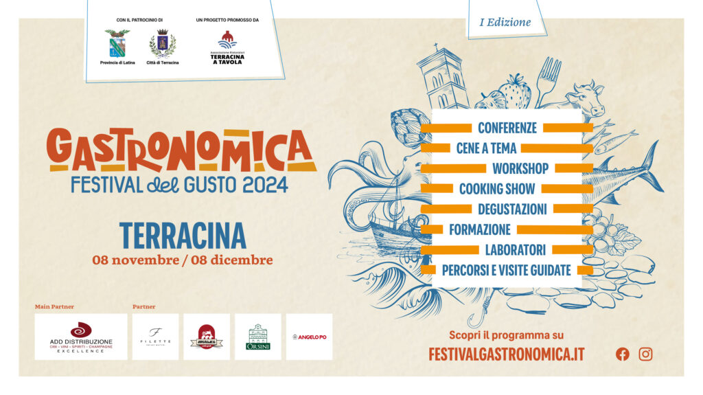 FESTIVAL DEL GUSTO A TERRACINA: UN MESE DI EVENTI