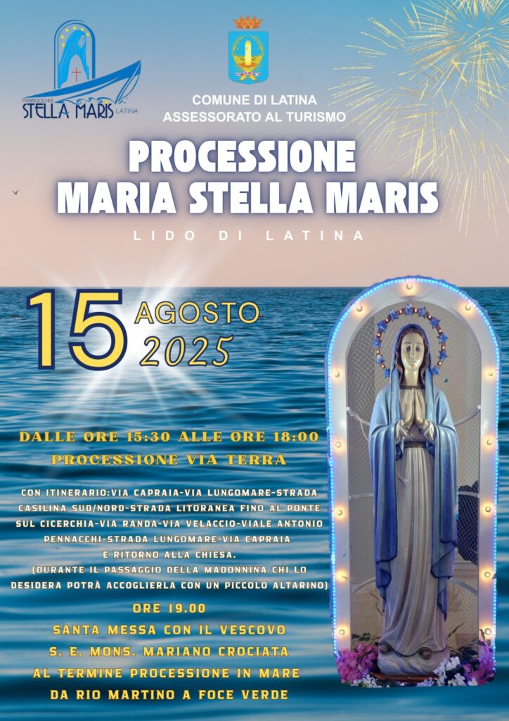 LATINA, TORNA LA PROCESSIONE DI MARIA STELLA MARIS